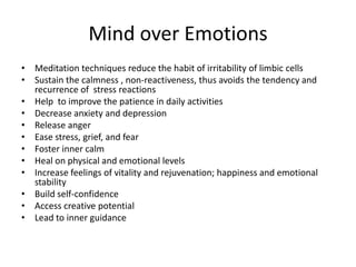 Disease and Meditation | PPT