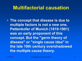 Disease causation. lecture 2021 2022 class-1 | PPTX