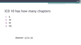 Disease classification topic for pedagogy | PPT