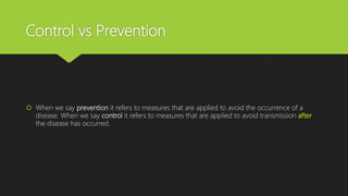 Disease control and prevention | PPT