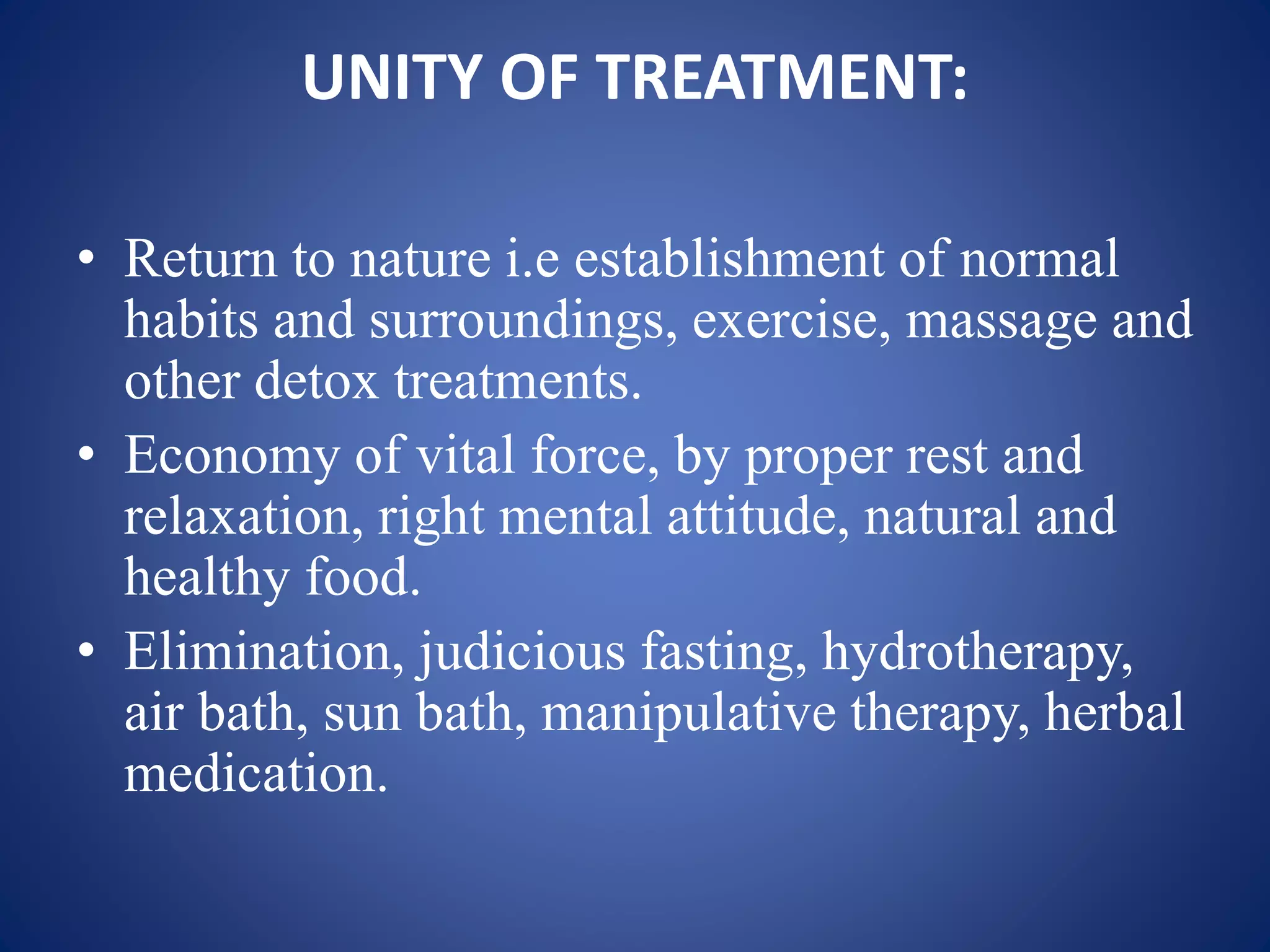 #Disease cure in Naturopathy, # Theories in Nature cure | PPTX
