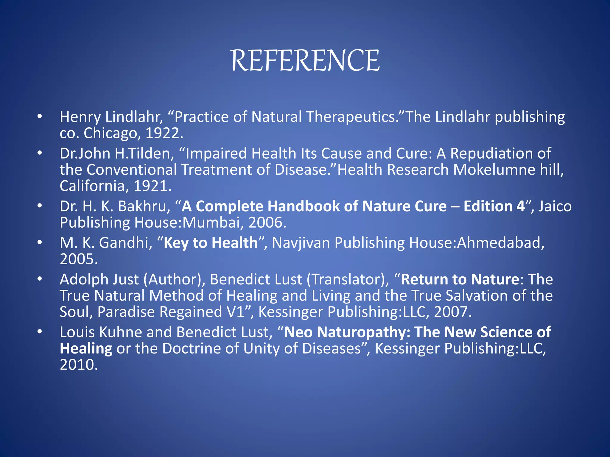 #Disease cure in Naturopathy, # Theories in Nature cure | PPTX