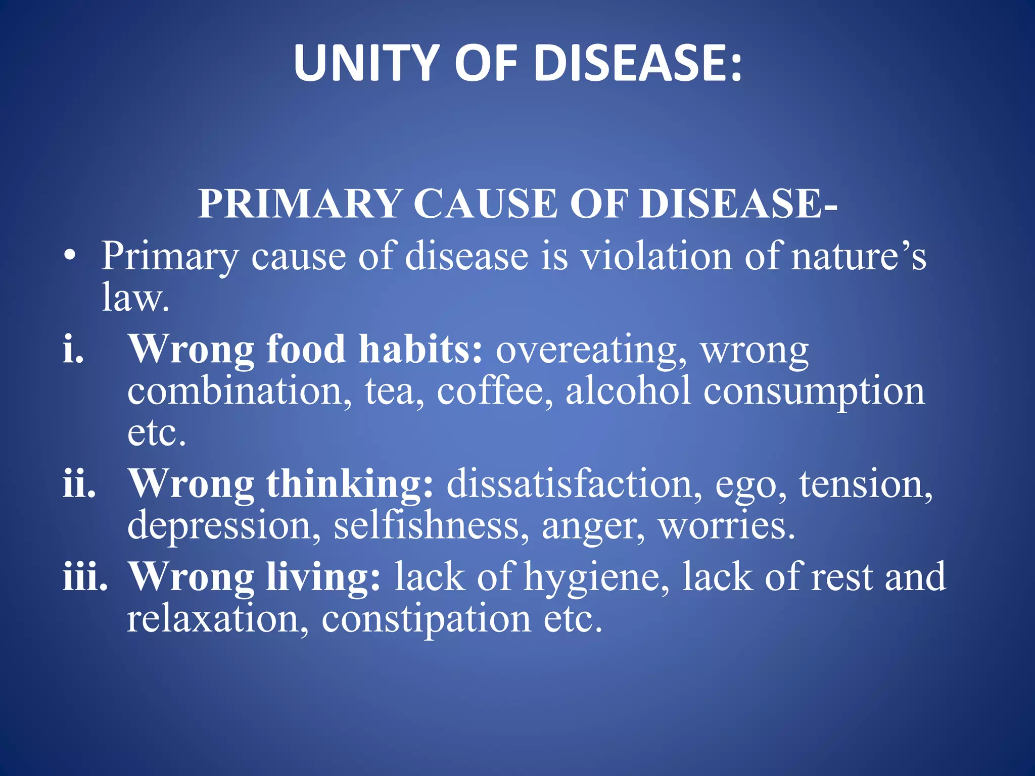 #Disease cure in Naturopathy, # Theories in Nature cure | PPTX