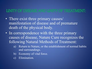 #Disease cure in Naturopathy, # Theories in Nature cure | PPTX