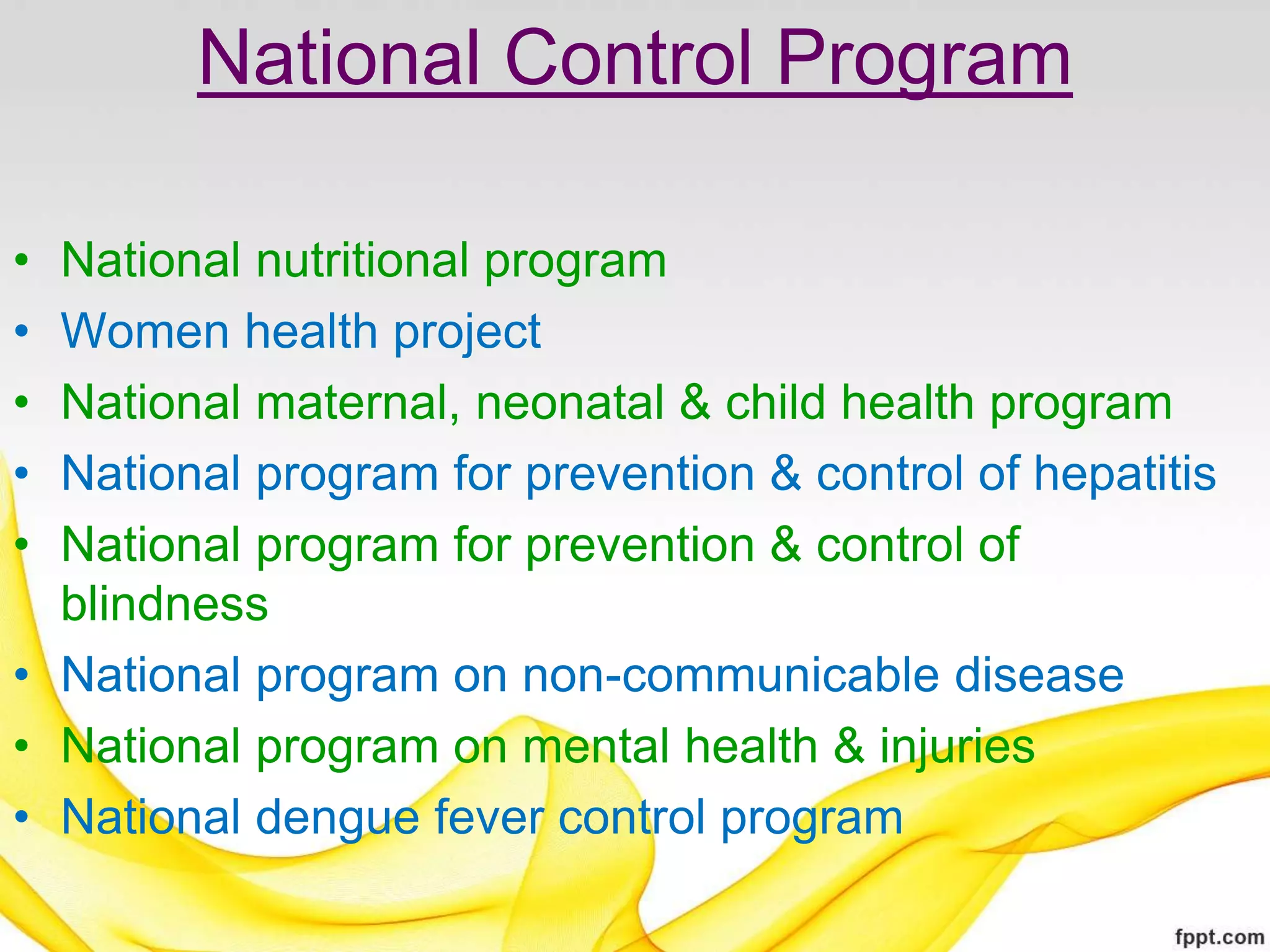 Disease for control elimination & eradication | PPTX