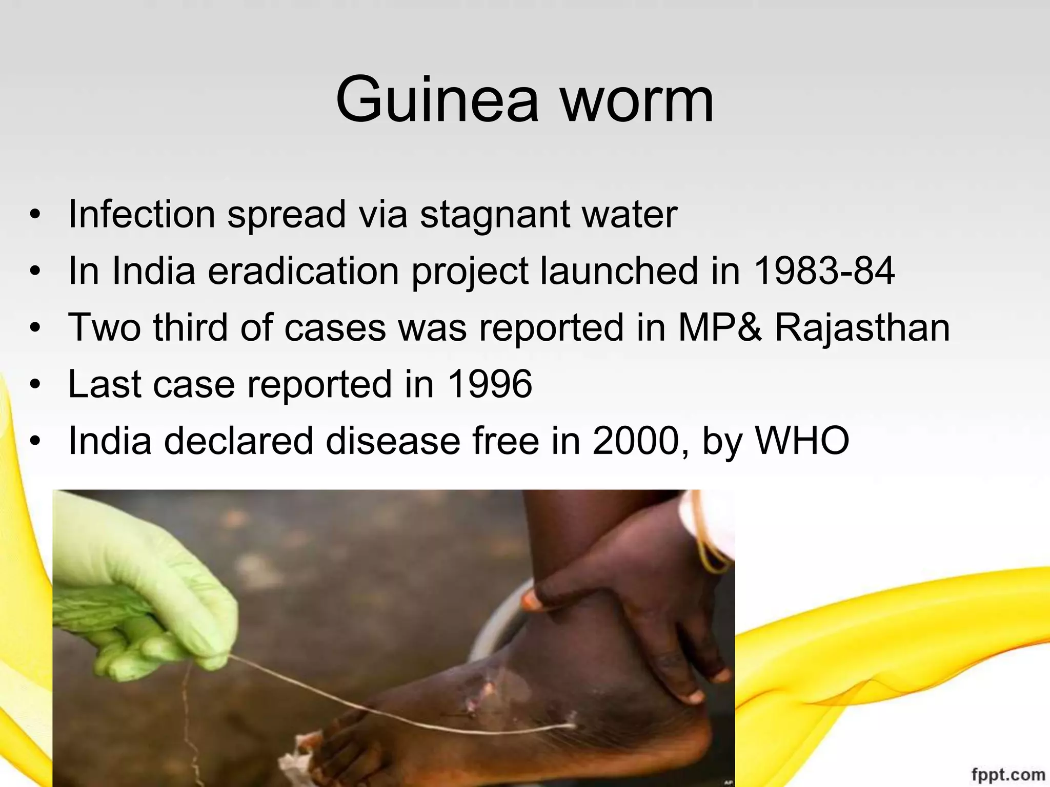 Disease for control elimination & eradication | PPTX