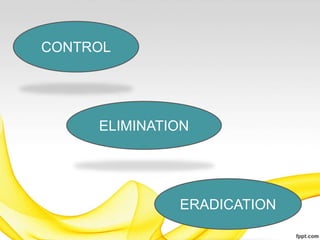 Disease for control elimination & eradication | PPTX