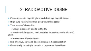 Hyperthyroidism Management | PPTX