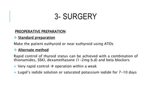 Hyperthyroidism Management | PPTX | Thyroid Disorders | Endocrine and ...