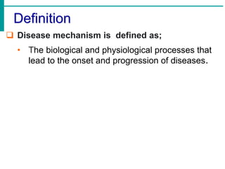 Disease mechanism in common diseases and its complications | PDF