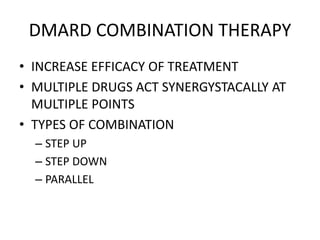 Disease modifying anti rheumatoid drugs in rheumatoid arhtritis | PPT