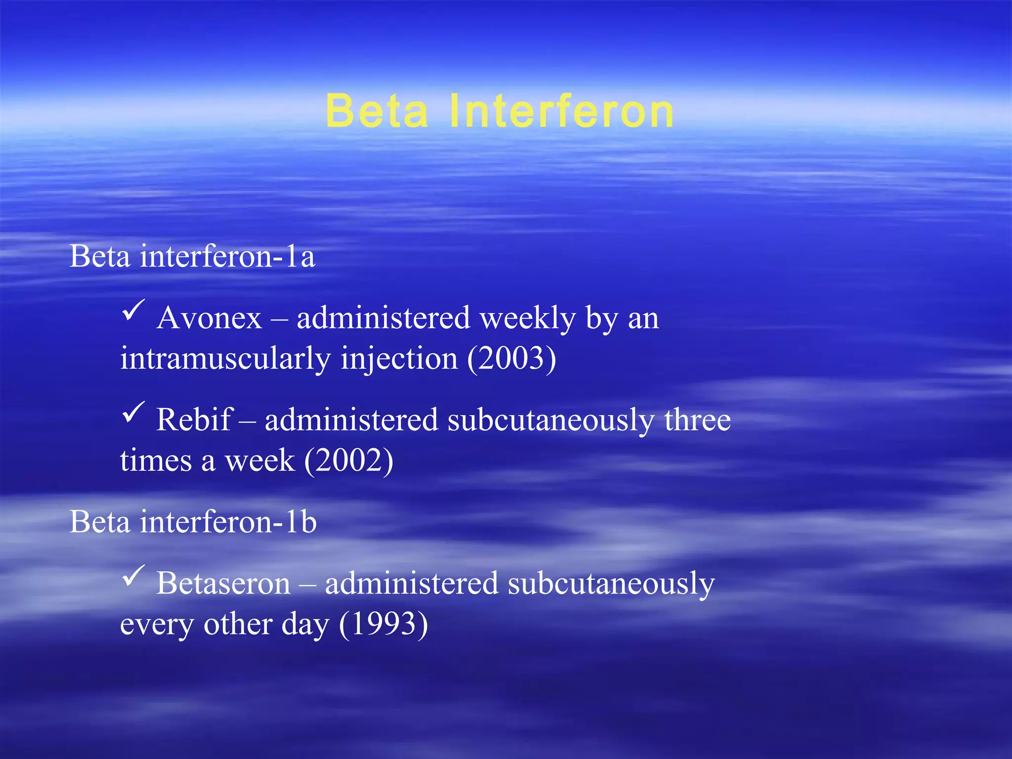 Disease modifying therapy in multiple sclerosis interferons | PPT | Brain and Nervous System ...