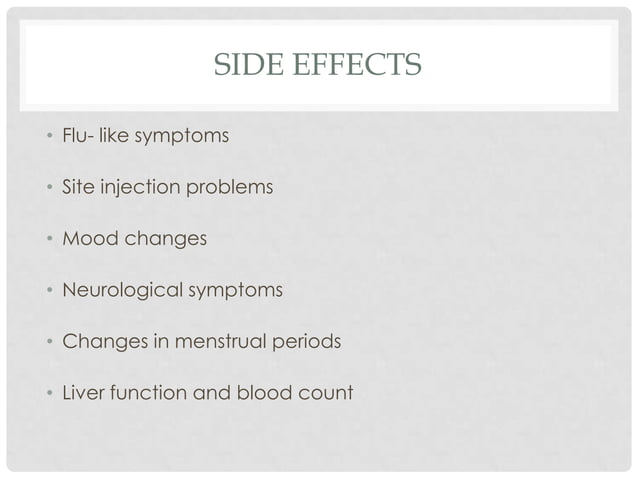 Disease modifying therapy presentation | PPT