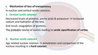 DISEASE OF CRYSTALLINE LENS, CATARACTpptx | PPTX
