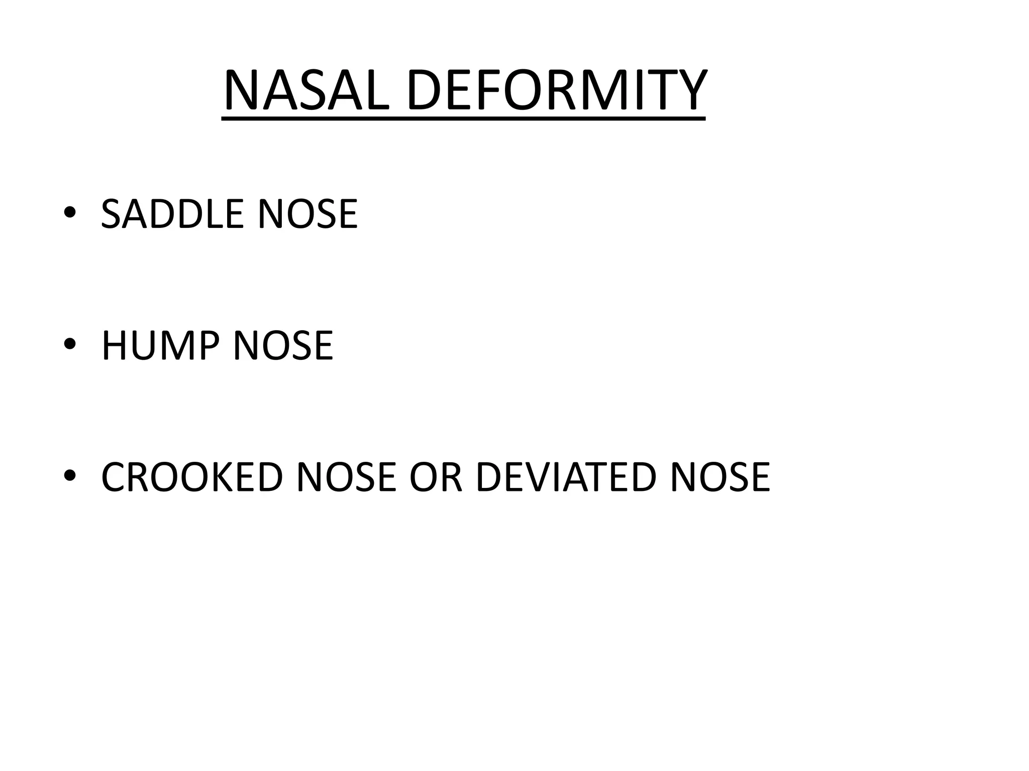 Disease of external nose deviated nasal septum, fb in nose 02.05.16, dr ...
