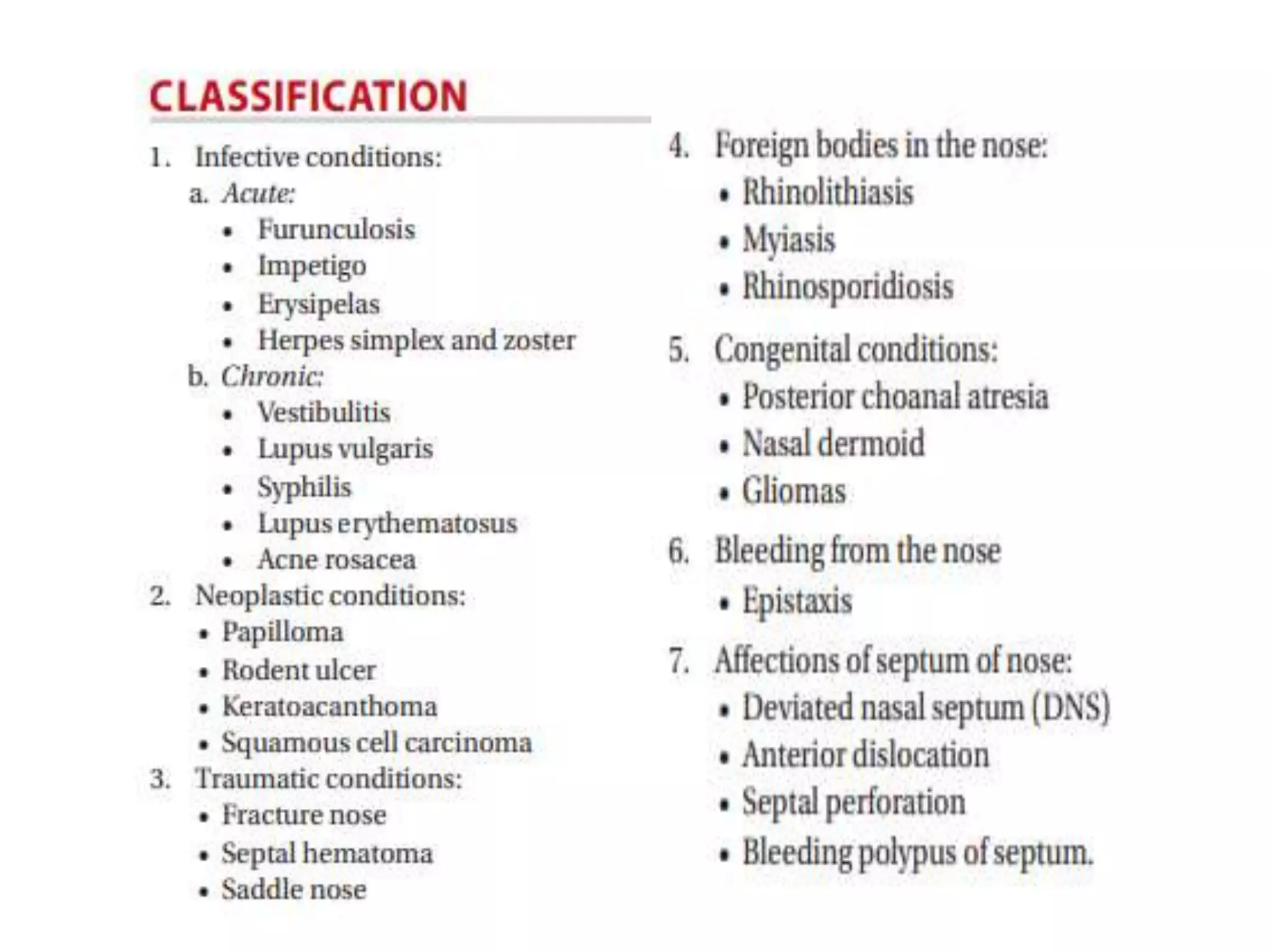 Disease of External Nose & Nasal Cavity | PPTX