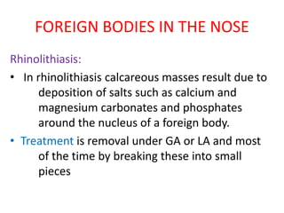 Disease of External Nose & Nasal Cavity | PPTX