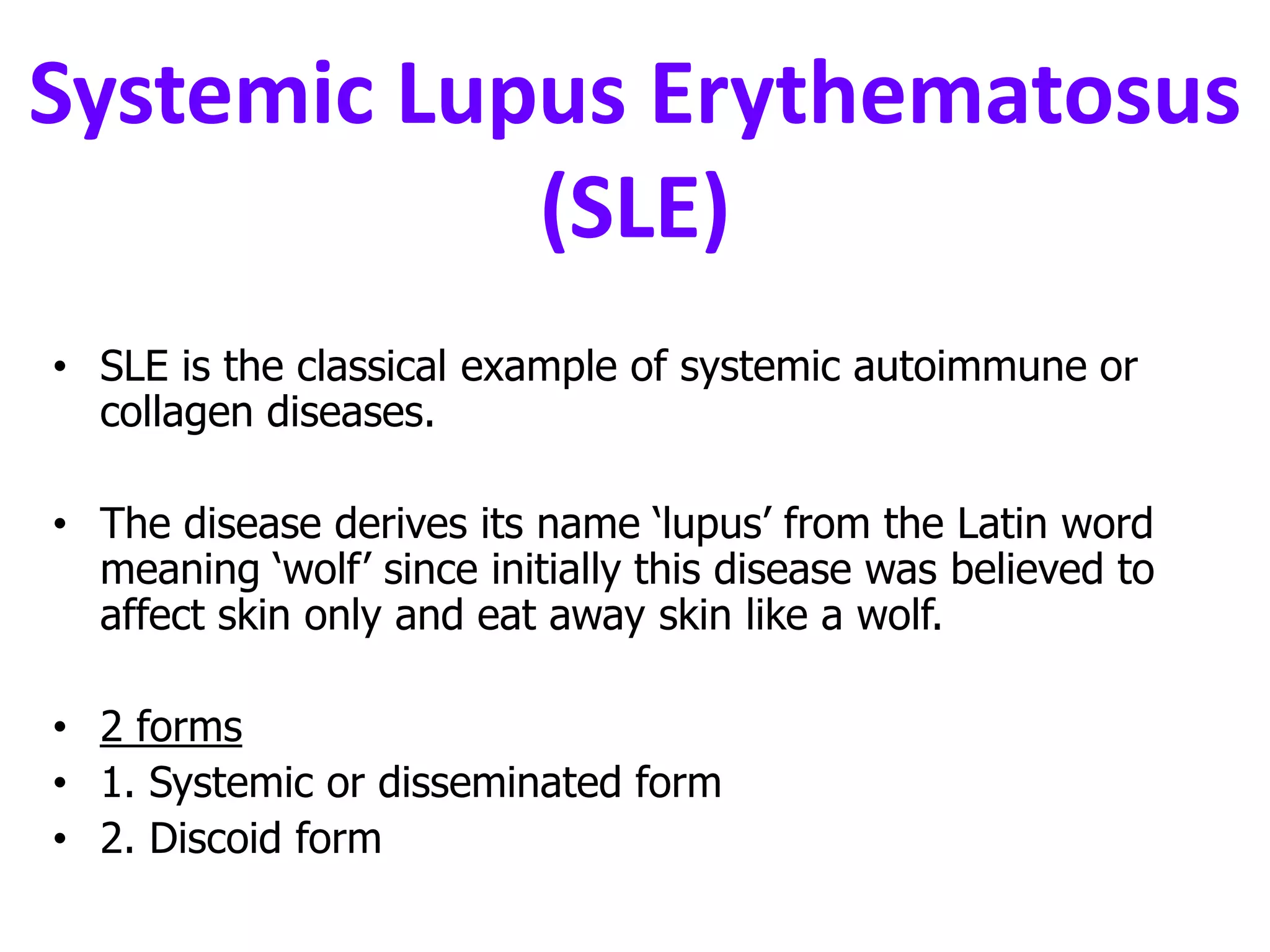 Disease of immune system: Lecture - 7 | PPTX