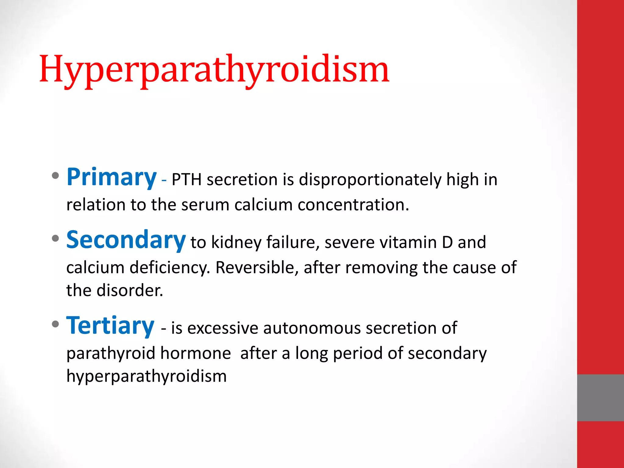 disease of parathyroid & Surgical management/ treatment (BASIC ...