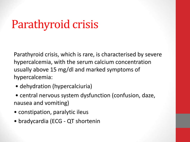 disease of parathyroid & Surgical management/ treatment (BASIC ...