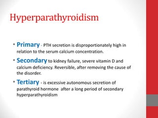 disease of parathyroid & Surgical management/ treatment (BASIC ...