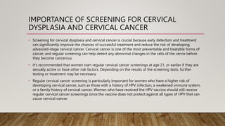 Disease of Uterine Cervix and Various Cytology Tests.pptx | Sexual ...