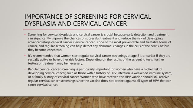 Disease of Uterine Cervix and Various Cytology Tests.pptx | Sexual ...