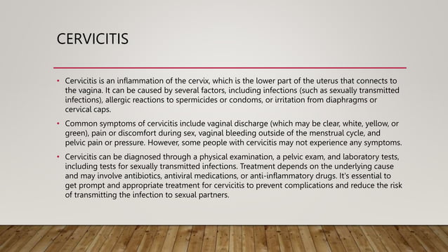 Disease of Uterine Cervix and Various Cytology Tests.pptx | Sexual ...