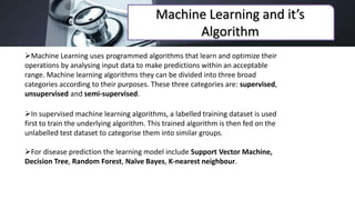 Disease Prediction And Doctor Appointment system | PPTX