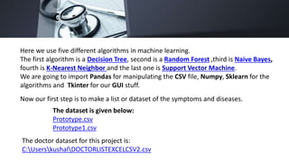Disease Prediction And Doctor Appointment system | PPTX