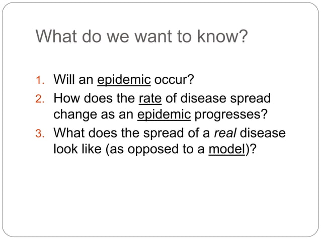 Understanding Disease Spread | PPT