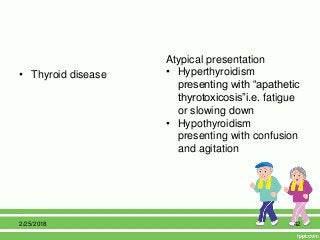Disease presentation in elderly | PPTX