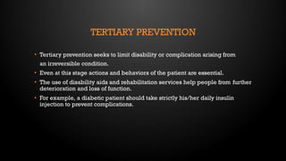 Disease prevention in communities with its stages | PPT