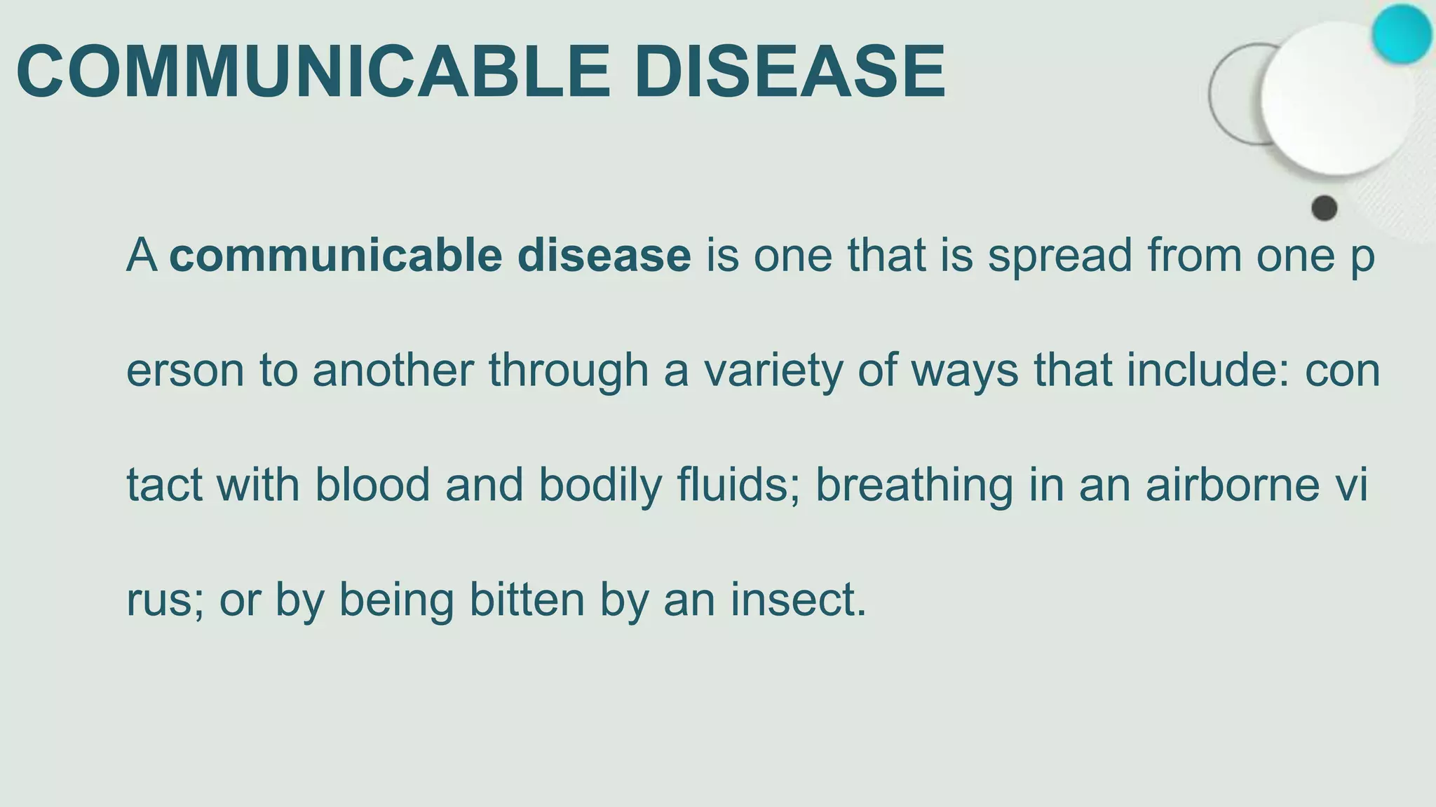 Disease prevention and control | PPTX | Infectious Diseases | Diseases ...