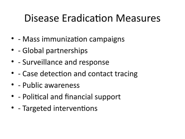 Disease_Prevention_Control_Eradication methods to minimize disease ...