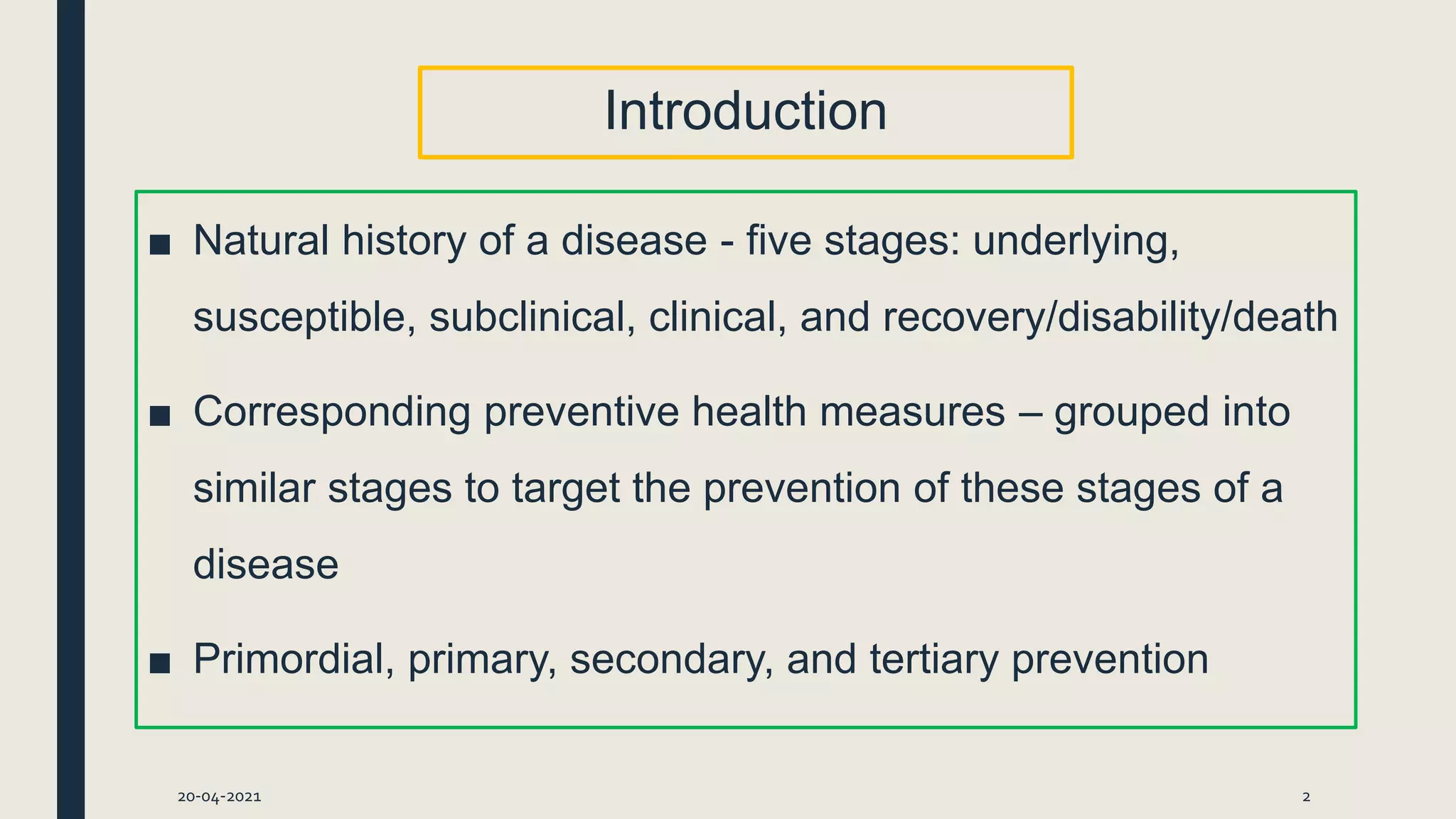 Disease prevention strategies: Primary | PPTX