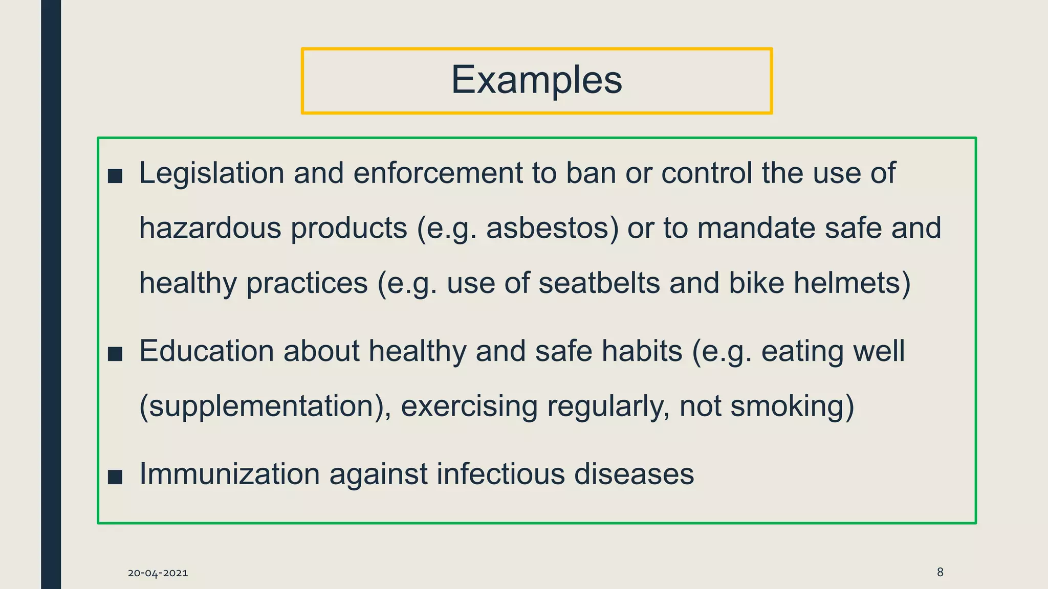 Disease prevention strategies: Primary | PPTX