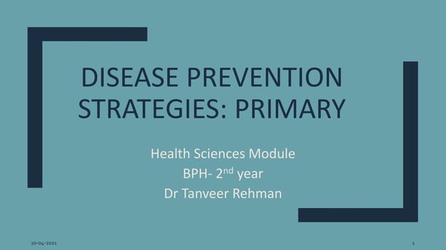 Disease prevention strategies: Primary | PPTX | Diseases and Conditions ...