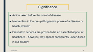 Disease prevention strategies: Primary | PPTX