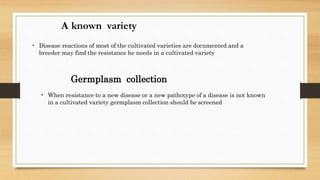 Disease resistance and mechanism | PPTX