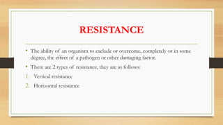 Disease resistance and mechanism | PPTX
