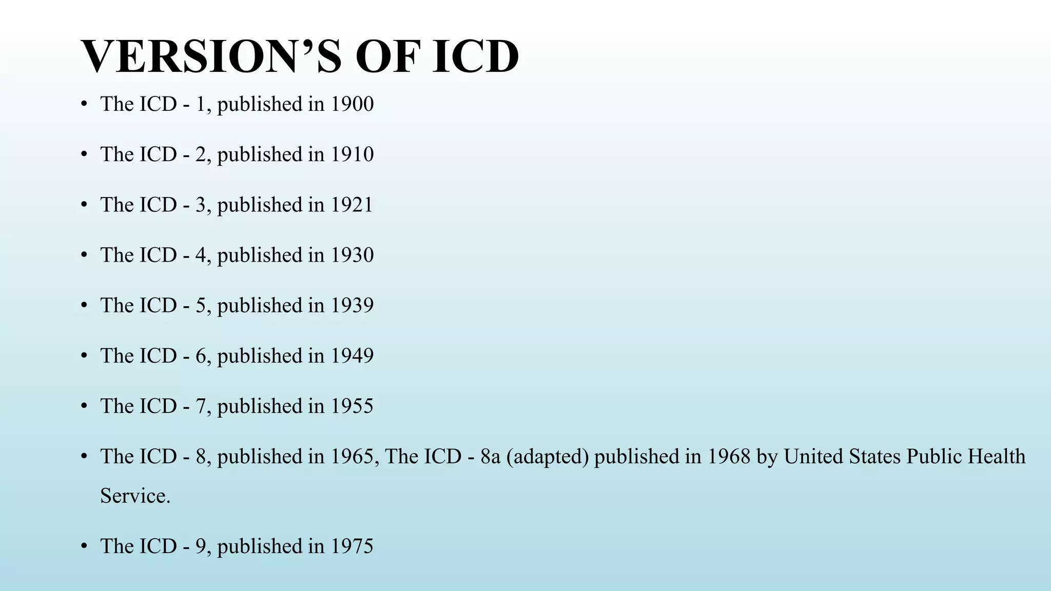 Classification of Diseases | PPTX