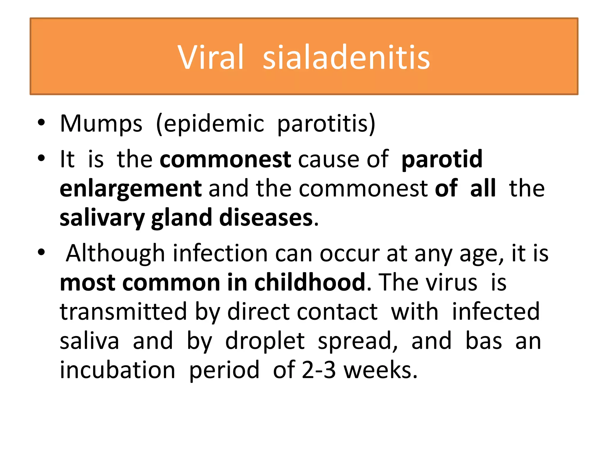 Diseases of-salivary-glands | PPSX