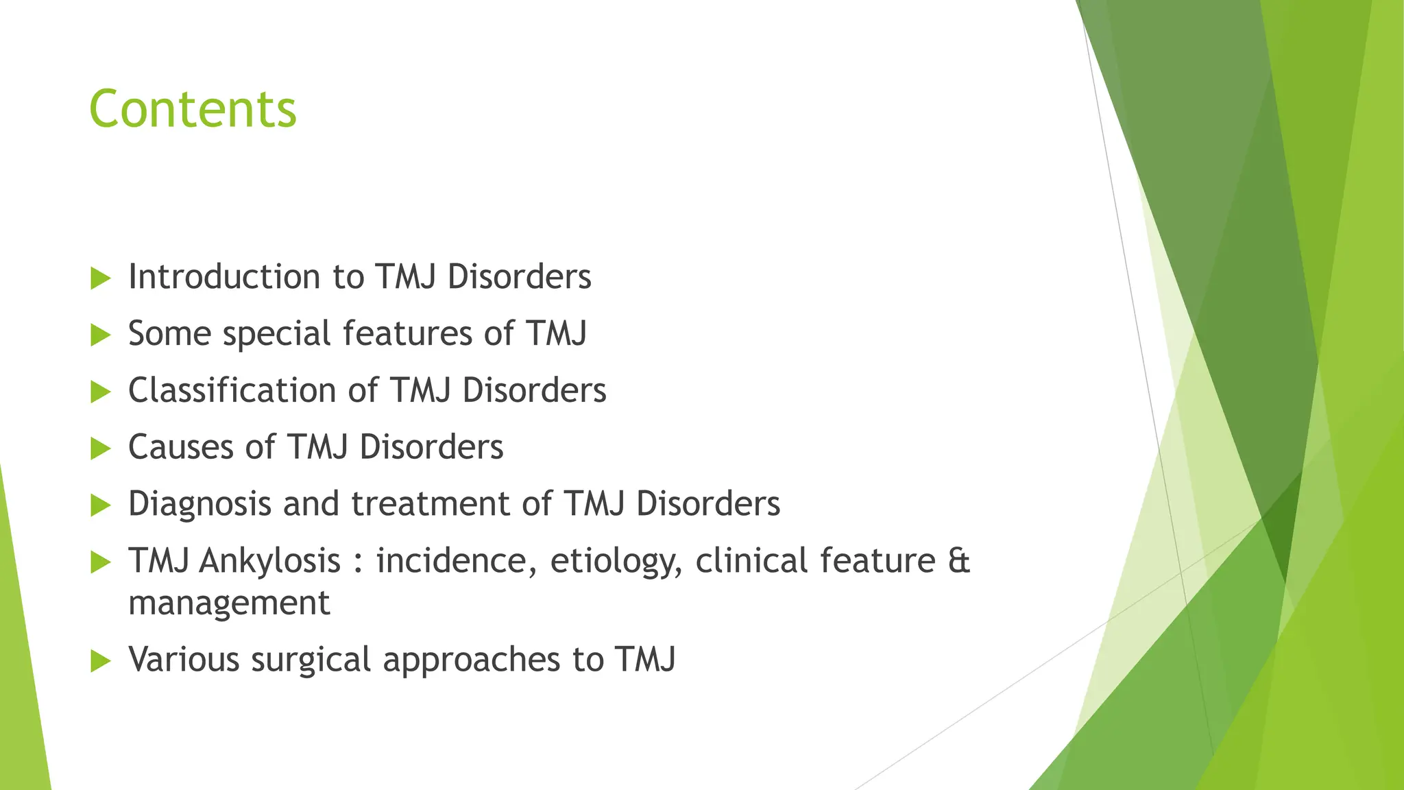 Classification of Diseases of TMJ and TMJ ankylosis in detail | PPTX