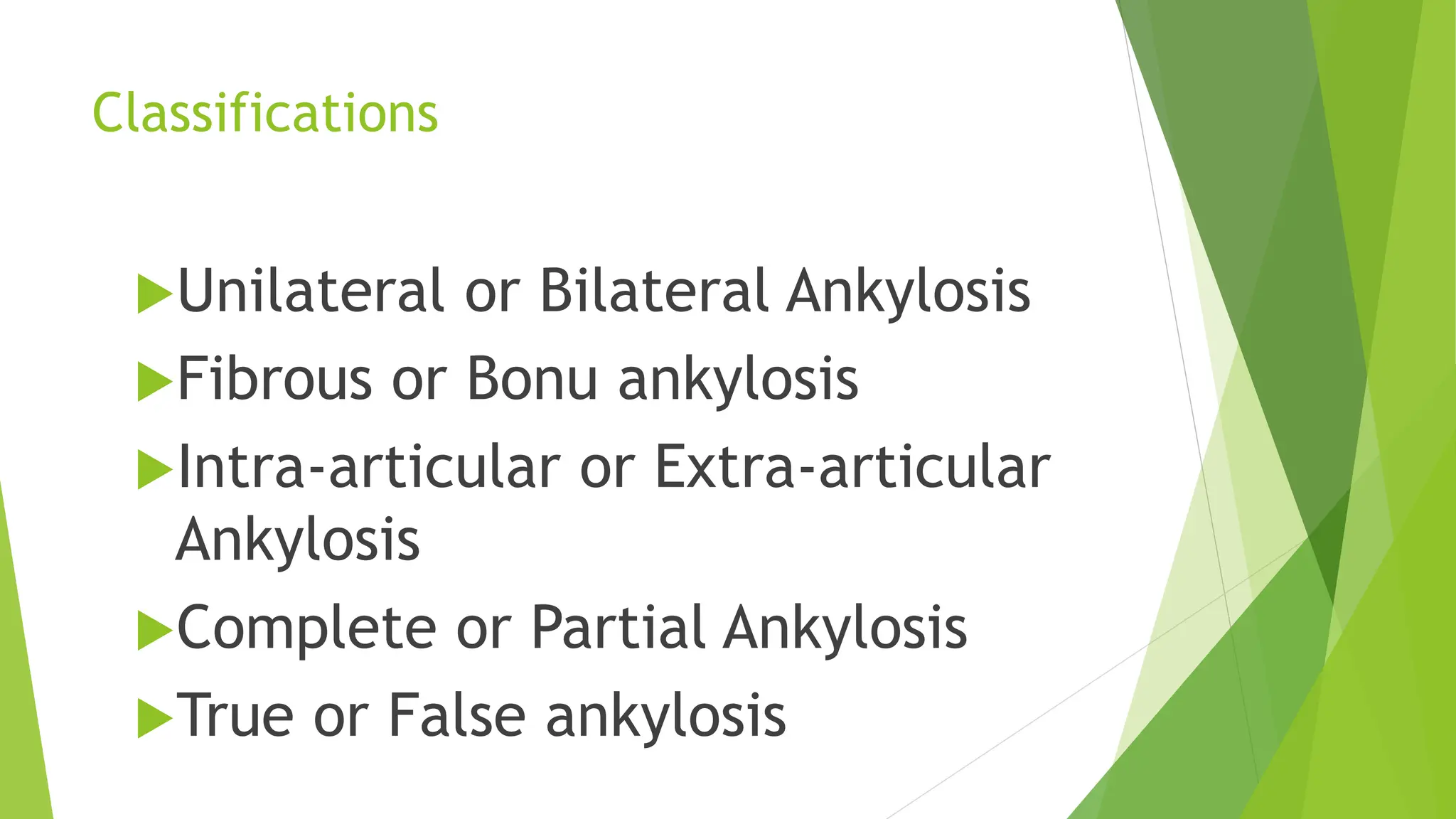 Classification of Diseases of TMJ and TMJ ankylosis in detail | PPTX