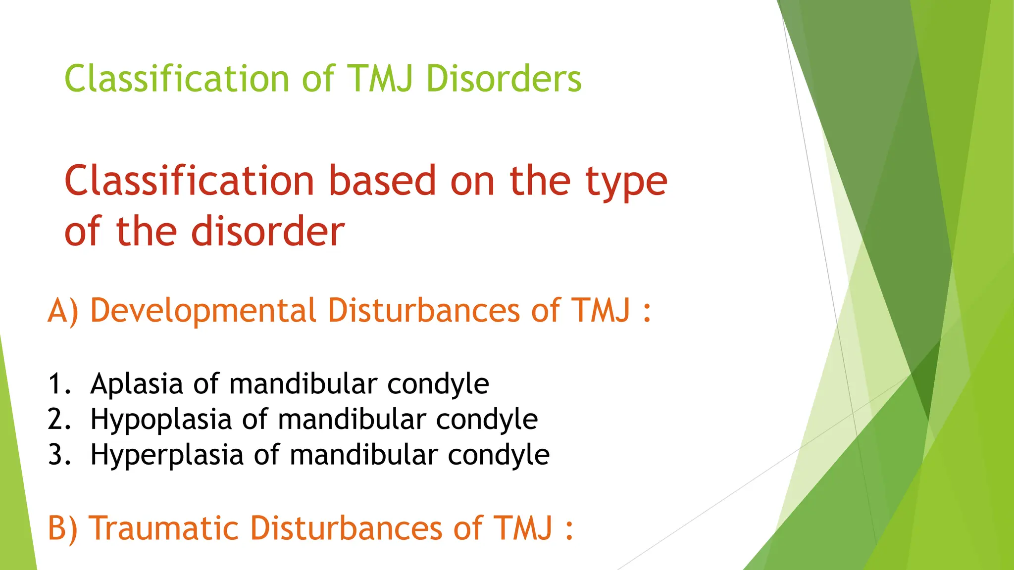 Classification of Diseases of TMJ and TMJ ankylosis in detail | PPTX