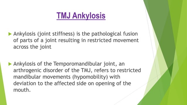 Classification of Diseases of TMJ and TMJ ankylosis in detail | PPTX