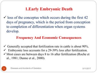 Diseases and accidents of gestation | PPTX