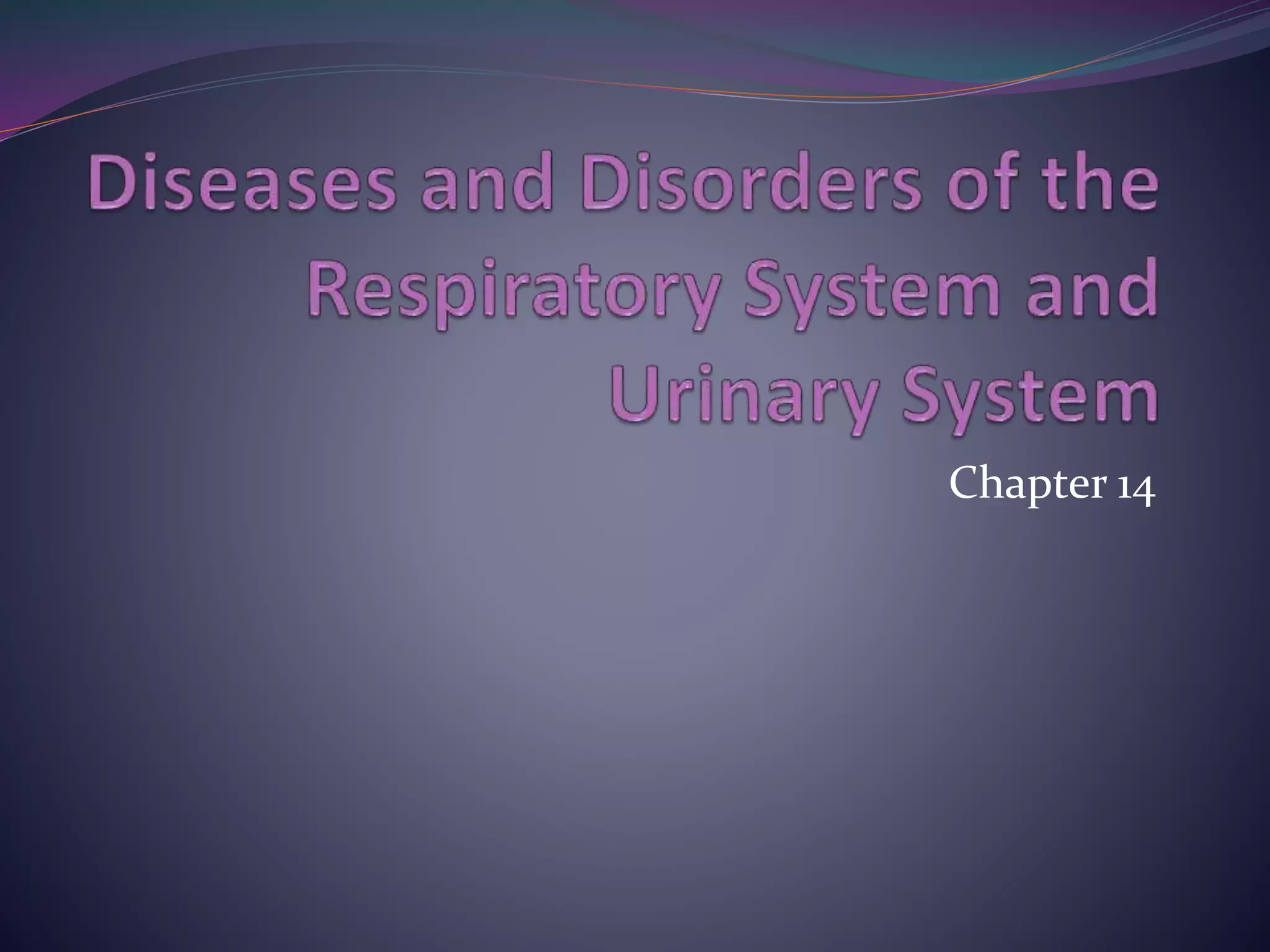 Diseases and disorders of the respiratory system and | PPT
