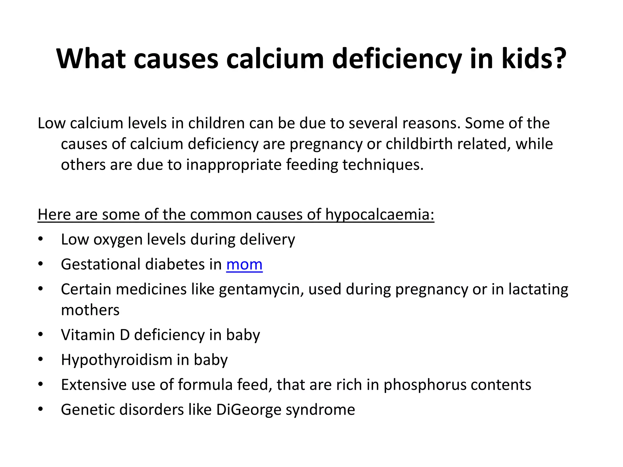 Calcium deficiency in Children | PPTX